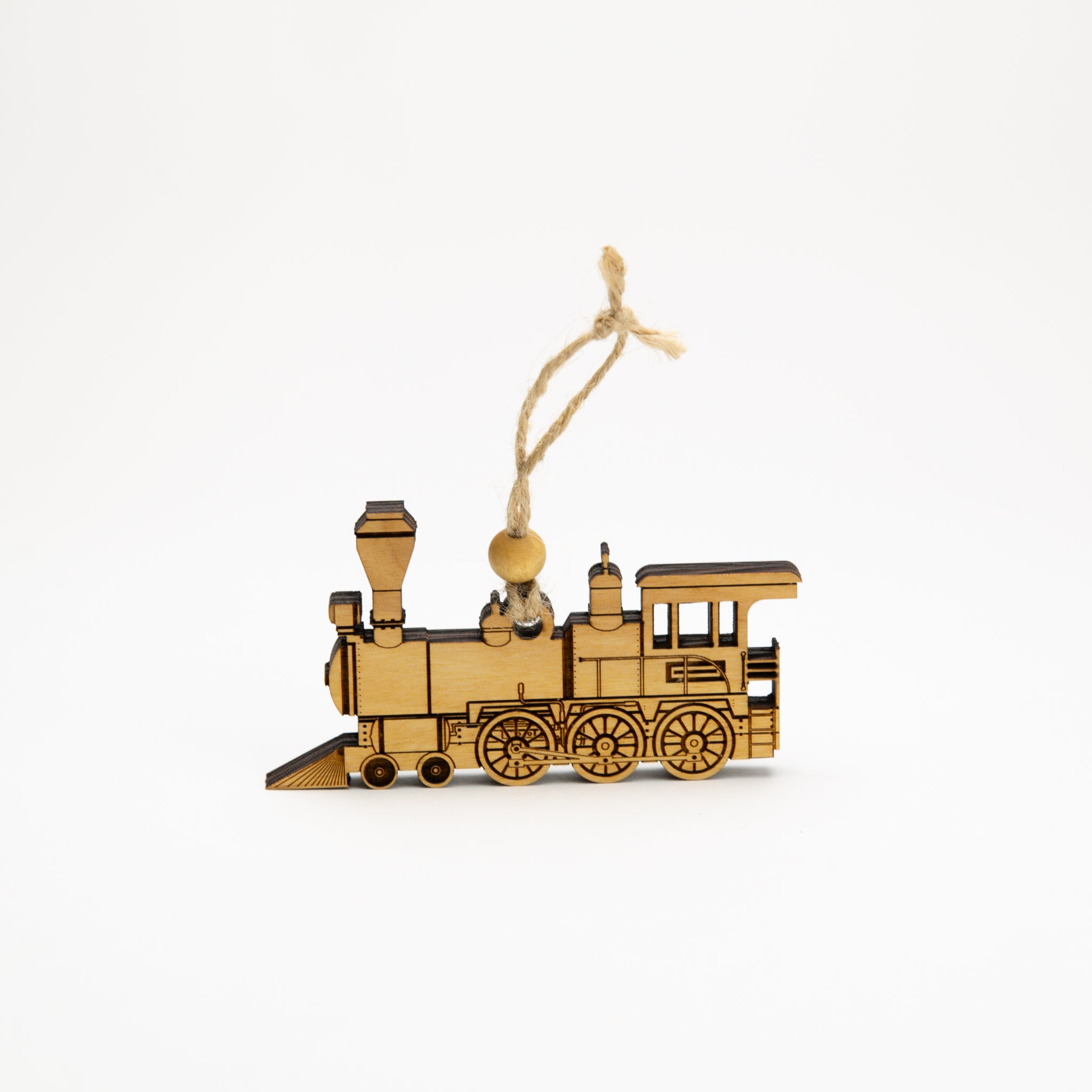 Wooden Steam Train Engine Ornament | Beyond The Kerf